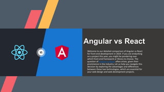 Angular vs React: Pick the Right Front-End in 2024 | PPT