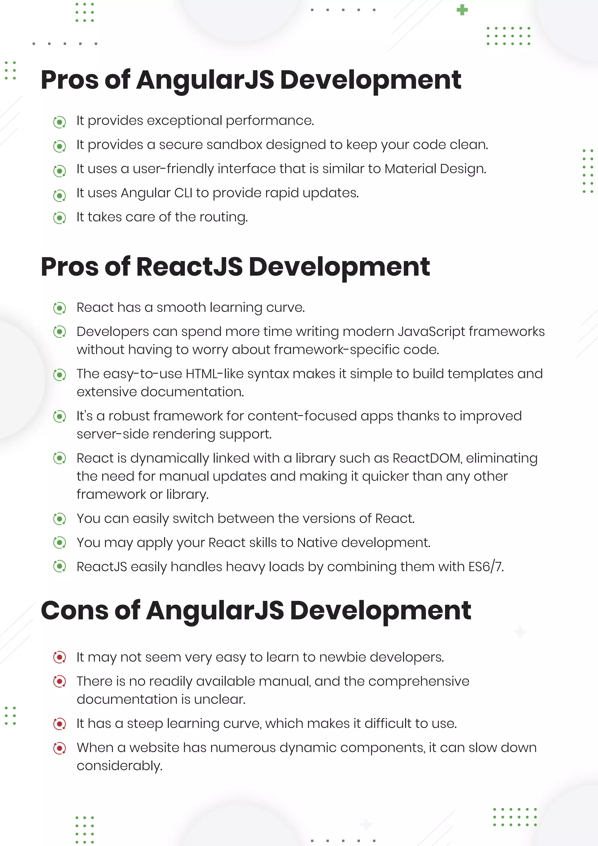 Angular Vs React The Battle Of Best Front End Frameworkspdf
