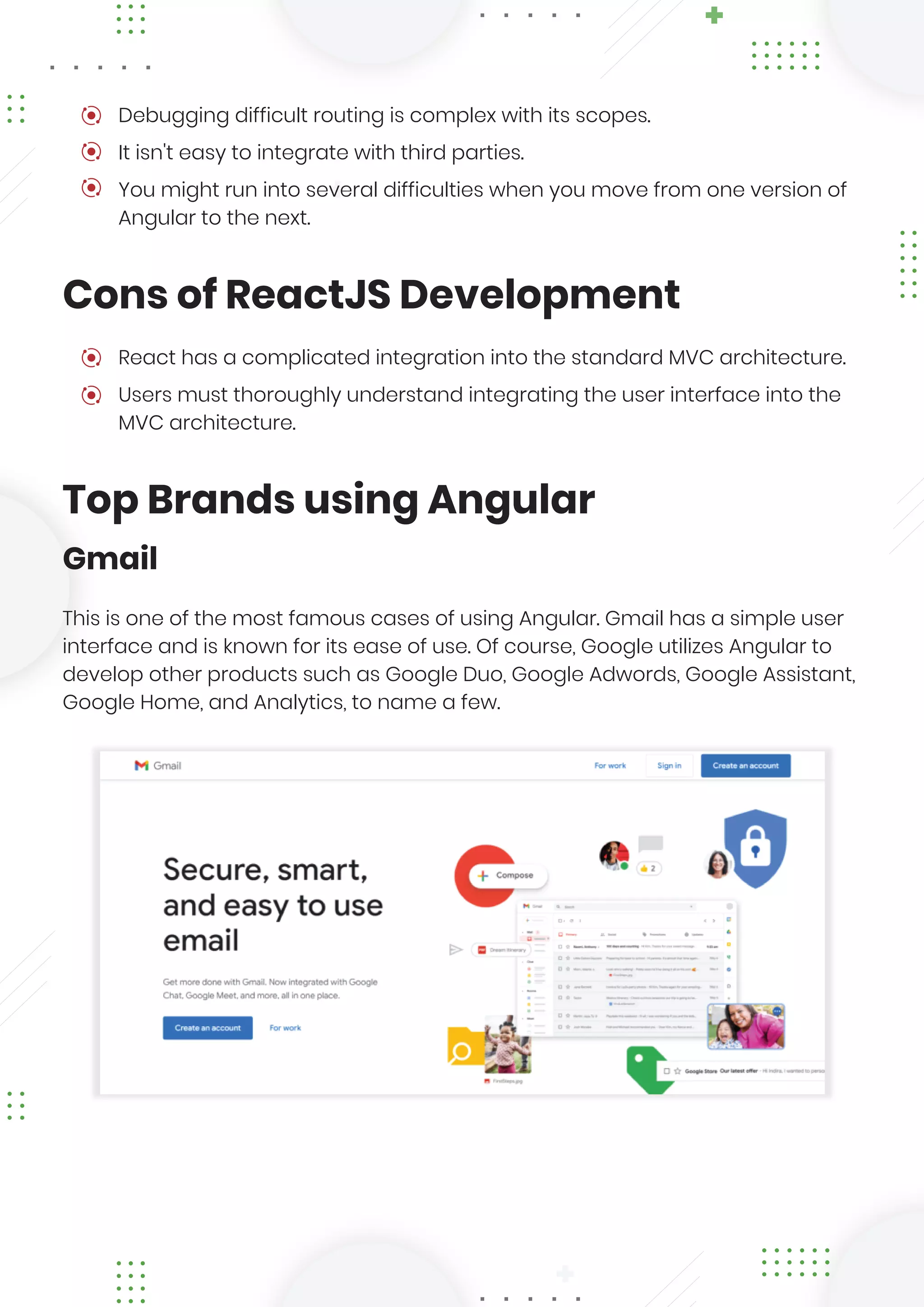 Angular Vs React The Battle Of Best Front End Frameworkspdf Web