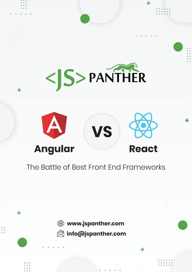 Angular Vs React The Battle Of Best Front End Frameworkspdf Web Development Internet