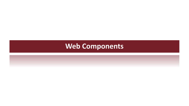 Angular Web Components | PPT
