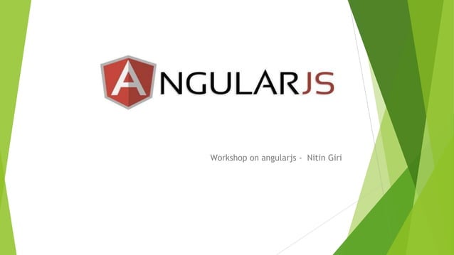 Angular workshop - Full Development Guide | PPT