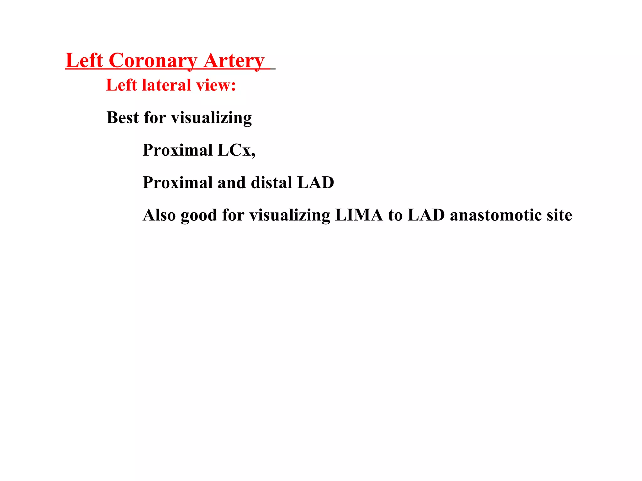 Angulated views in coronary angiography,an introductory lecture for ...