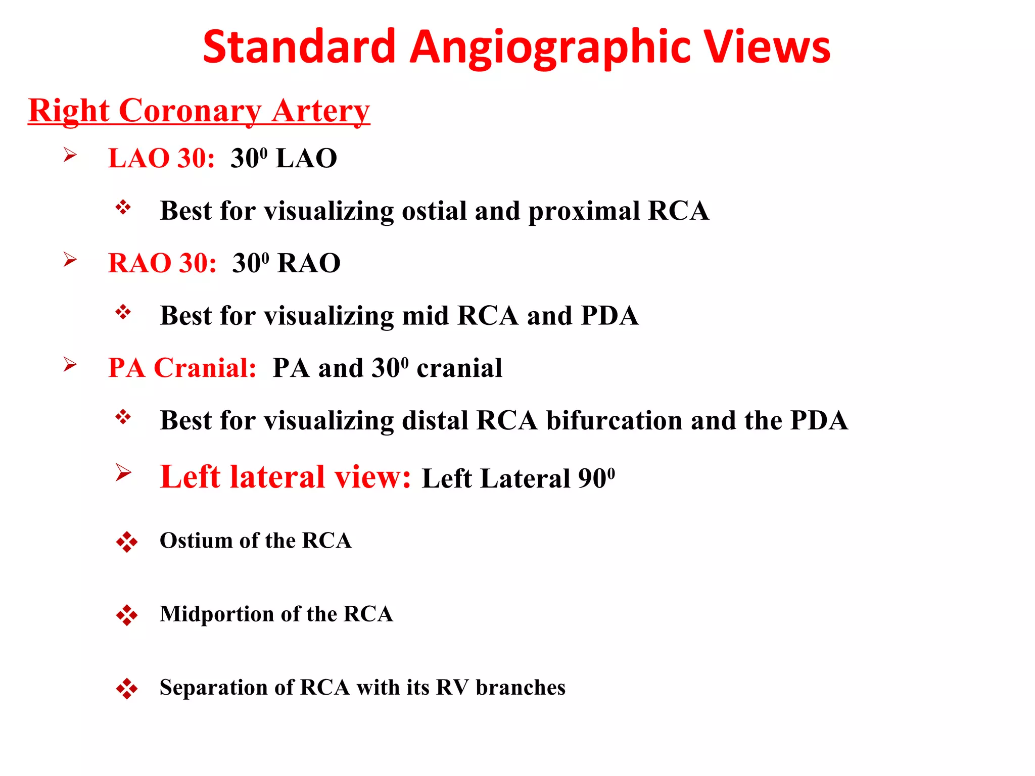 Angulated views in coronary angiography,an introductory lecture for ...