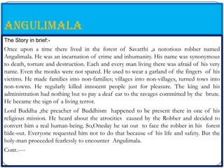 Angulimala by ondaatje | PPTX