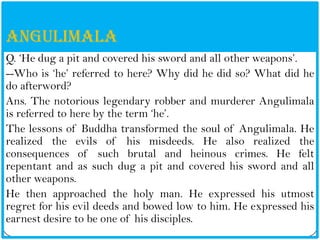 Angulimala by ondaatje | PPTX