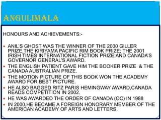 Angulimala by ondaatje | PPTX