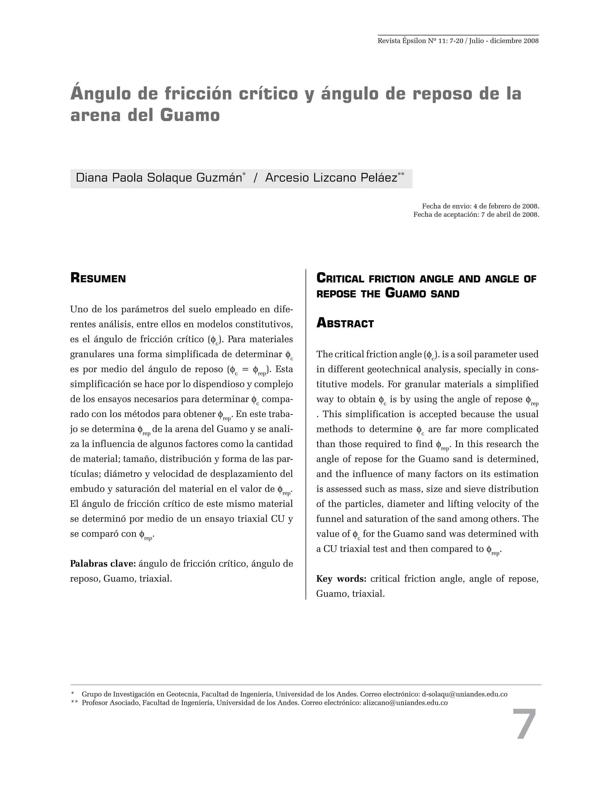 Angulo de friccion interno vs angulo de reposo de un material | PDF
