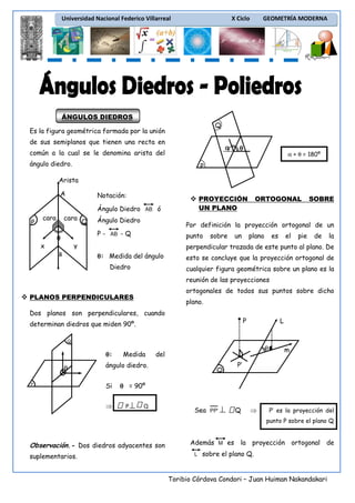 Angulo diedro poliedro | PDF