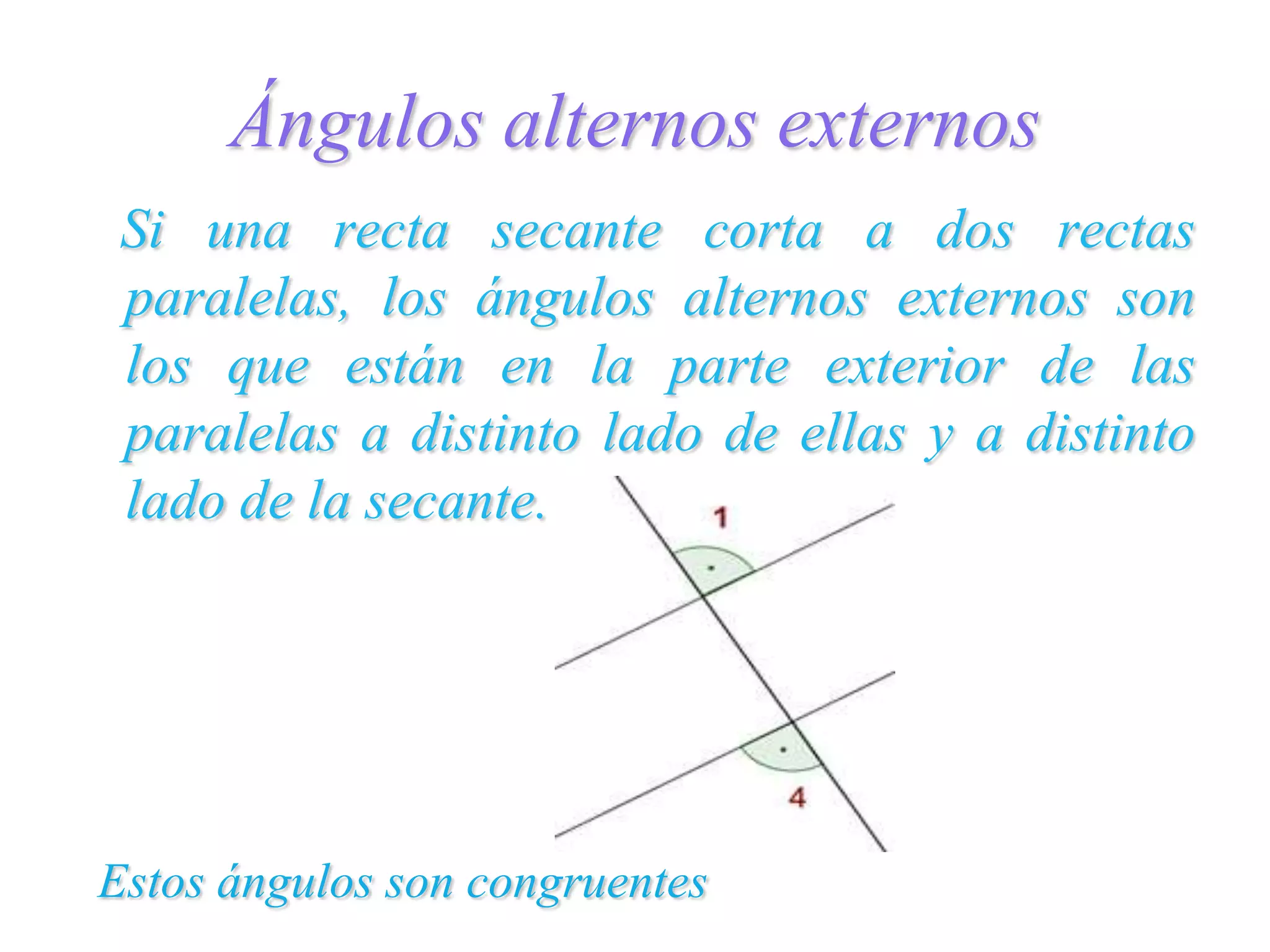 Angulos formados por paralelas | PPTX