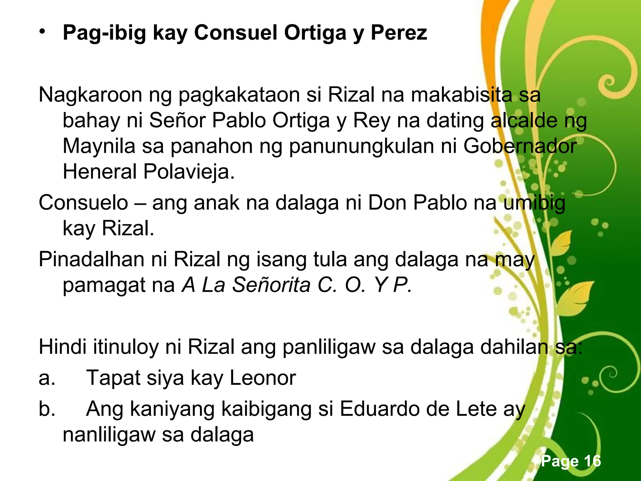 Ang unang pangingibang bansa ni rizal | PPT