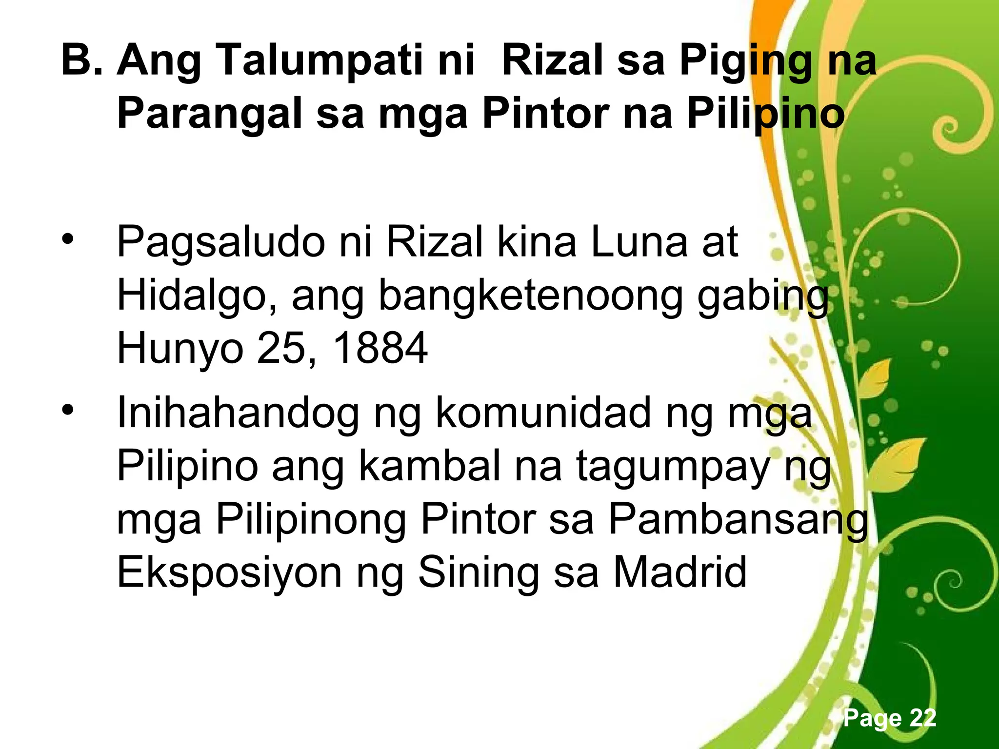 Ang unang pangingibang bansa ni rizal | PPT