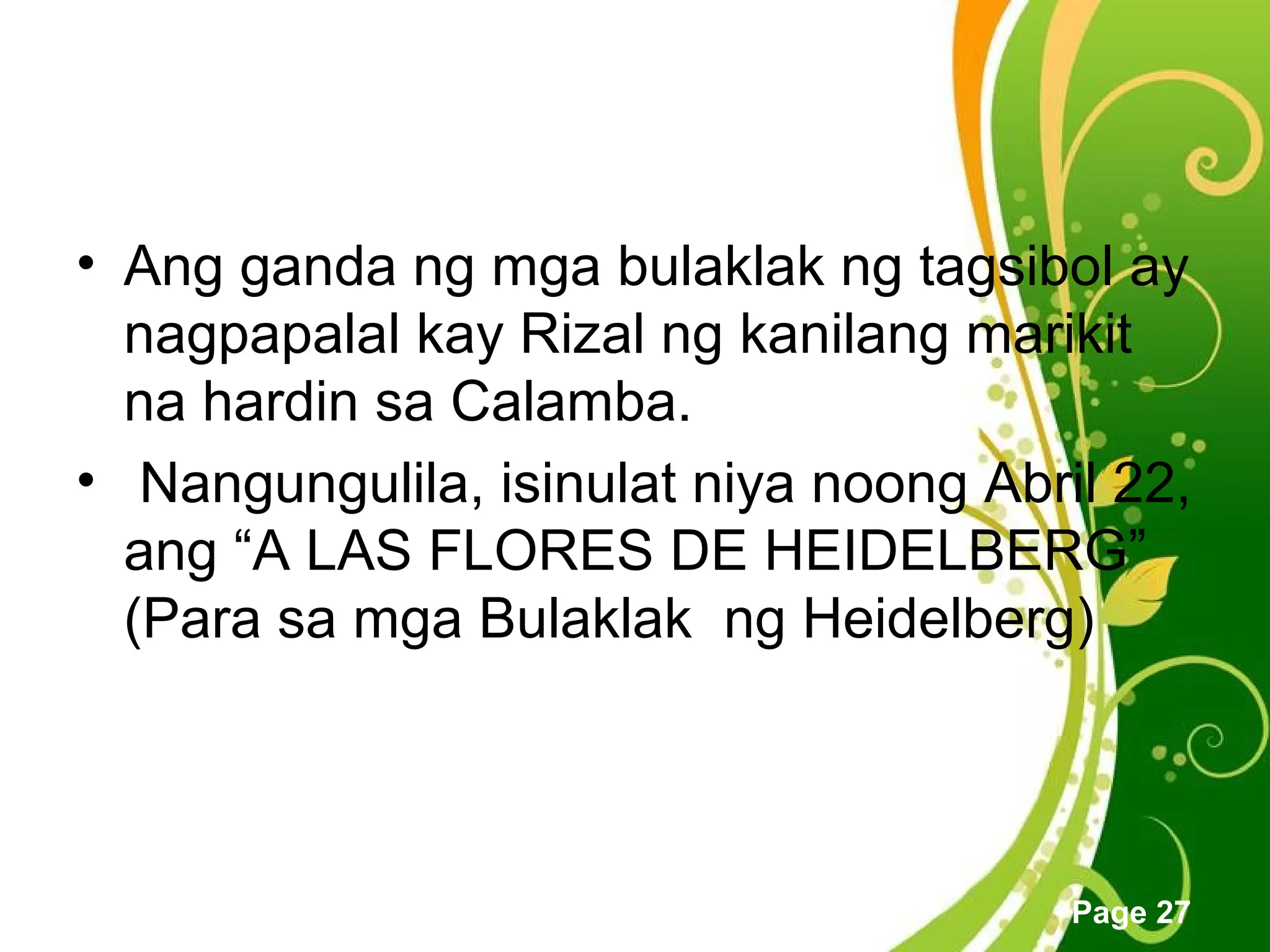 Ang unang pangingibang bansa ni rizal | PPT