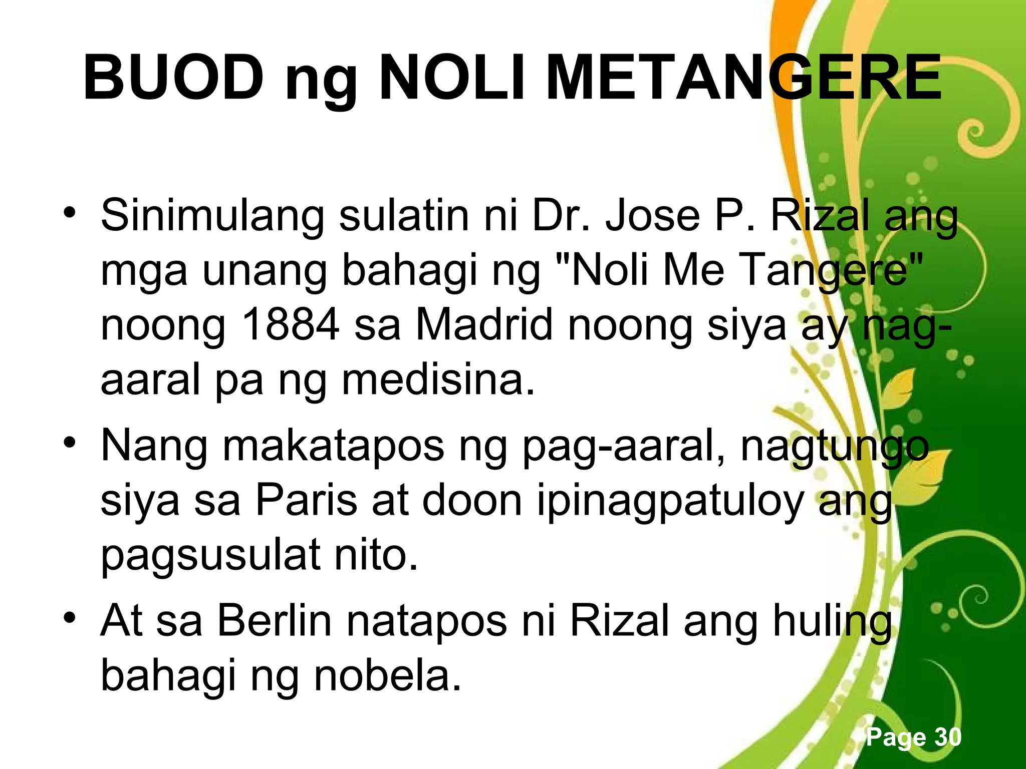 Ang unang pangingibang bansa ni rizal | PPT