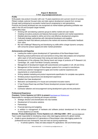 Angus mackenzie cv for linked in | DOC