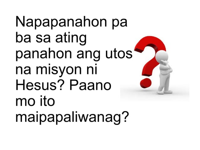 Ang Utos ng pagmimisyon ni Hesus-Grade 5 | PPT