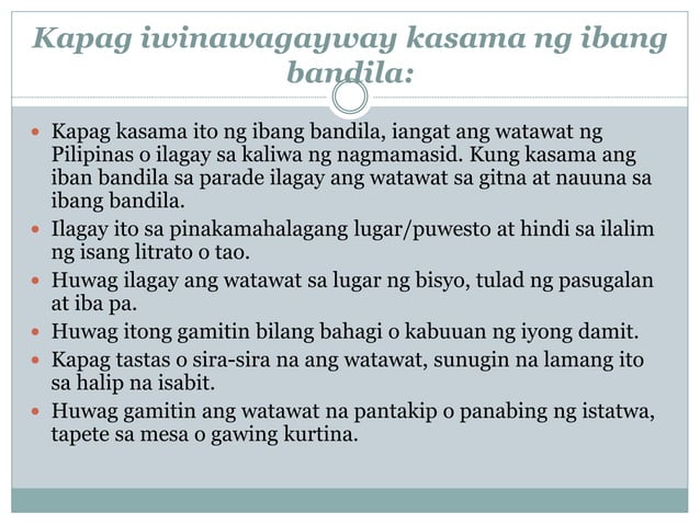 Ang watawat ng pilipinas | PPTX