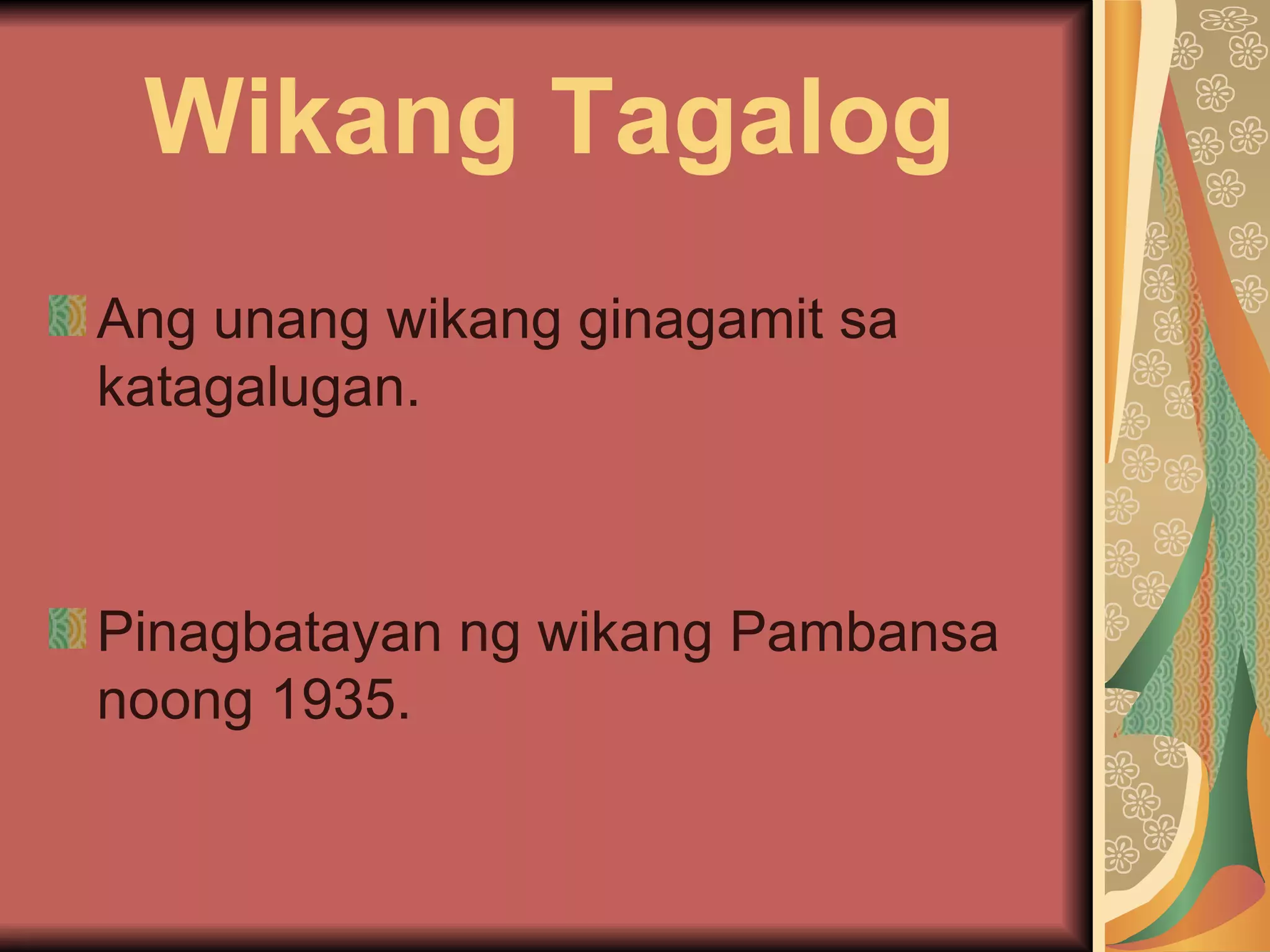 Ang wika at wikang filipinomp | PPT