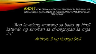 Ang wikang filipino sa politika at batas | PPTX