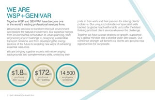 WSP & GENIVAR - STRONGER TOGETHER | PDF