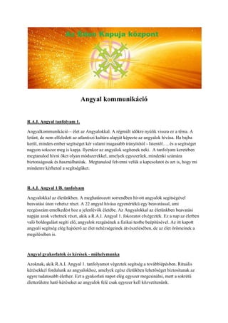 Angyal kommunikáció | PDF