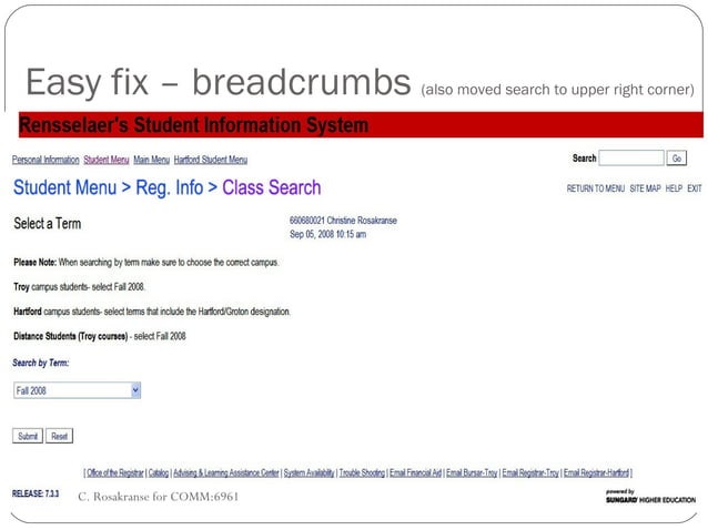 An HCI View if RPI's SIS | PPT