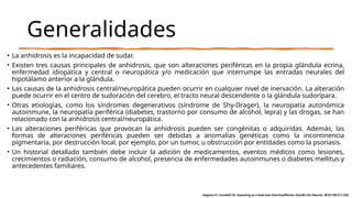 Anhidrosis Dermatologia 2023 Exposicion | PPTX