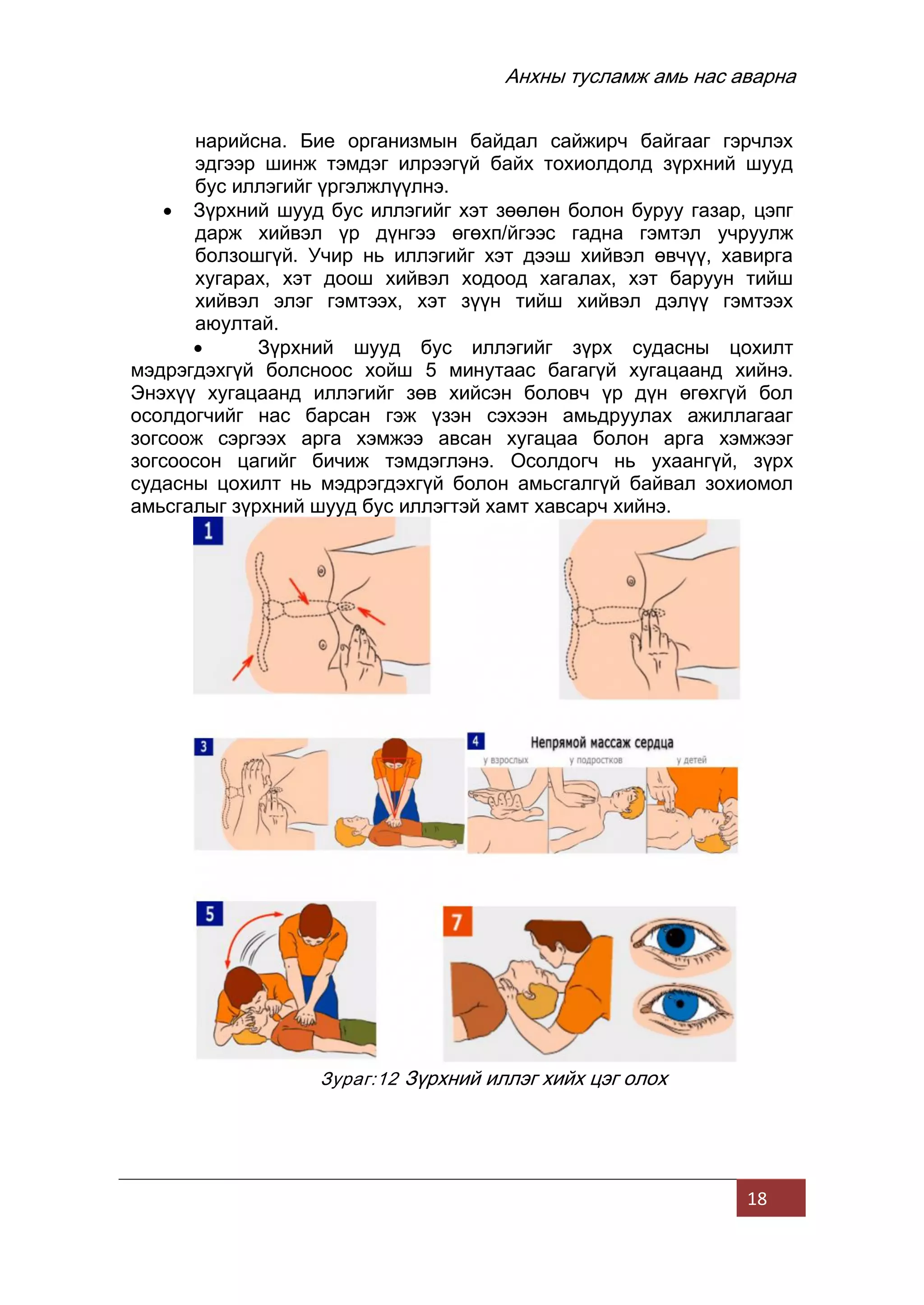 Анхны тусламжийн гарын авлага 2020 Pdf