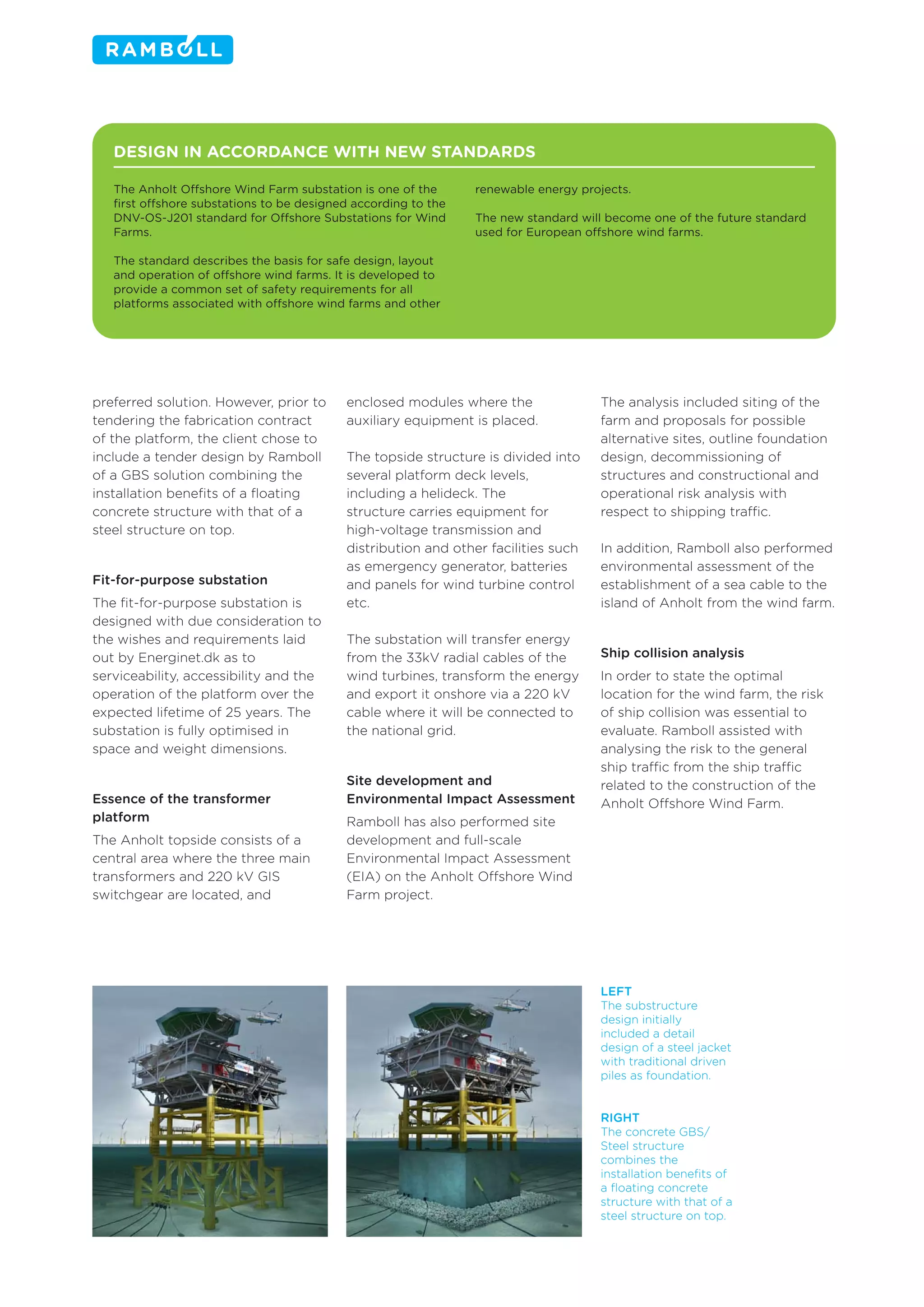 Substation Design - Anholt Offshore Wind Farm | PDF