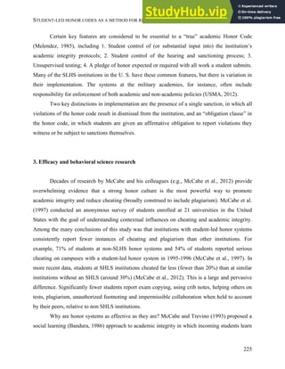 An Honor Code Case Study | PDF