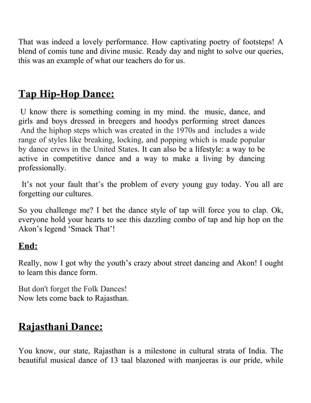 Anhoring Script For Annual Function | DOC | World/International Music | Music