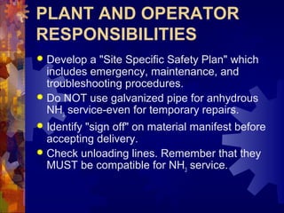 Anhydrous ammonia safety | PPT
