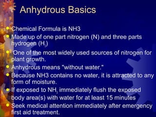 Anhydrous ammonia safety | PPT