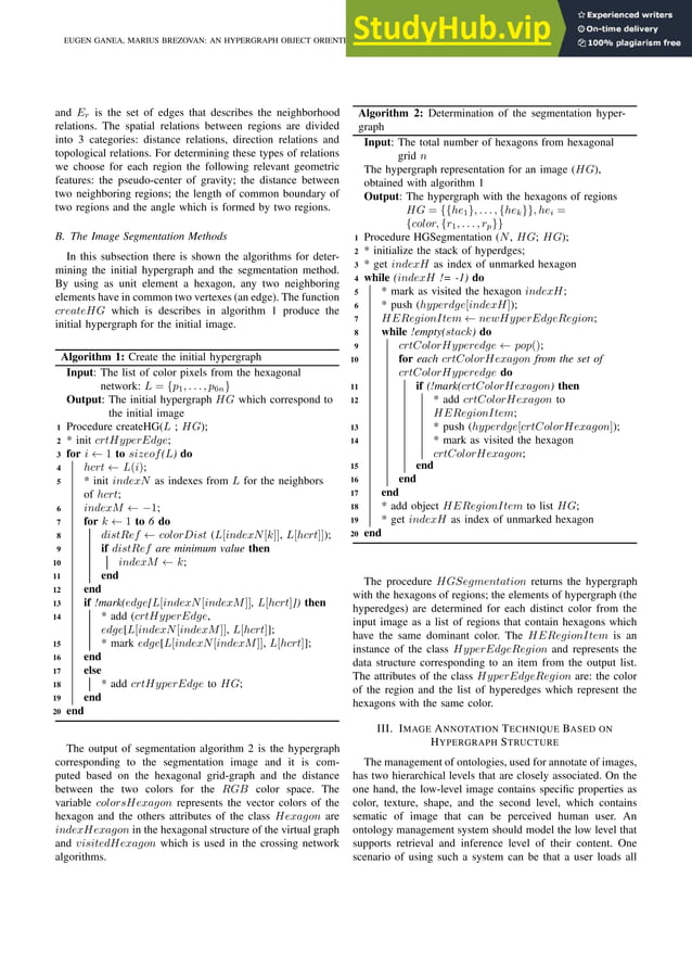 An Hypergraph Object Oriented Model For Image Segmentation And Annotation | PDF