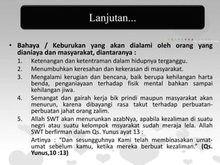 Perbuatan Tercela : Aniaya | PPTX
