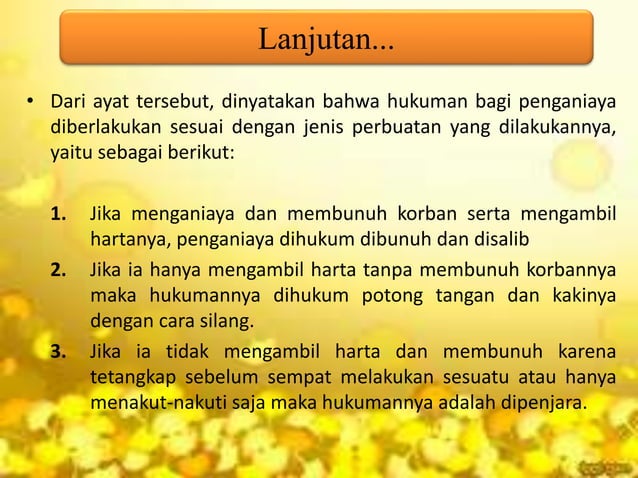 Perbuatan Tercela : Aniaya | PPT