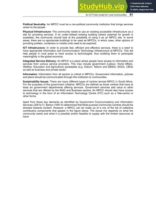 An ICT-Hub Model For Rural Communities | PDF