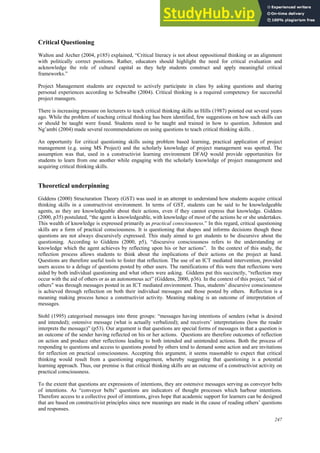 An ICT-Mediated Constructivist Approach For Increasing Academic Support And Teaching Critical ...