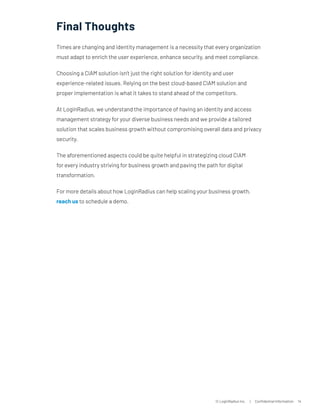 Strategizing CIAM in the Cloud: A Comprehensive Identity Checklist ...