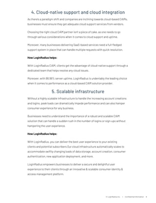 LoginRadius Checklist for Cloud-Based CIAM Strategy Success | PDF