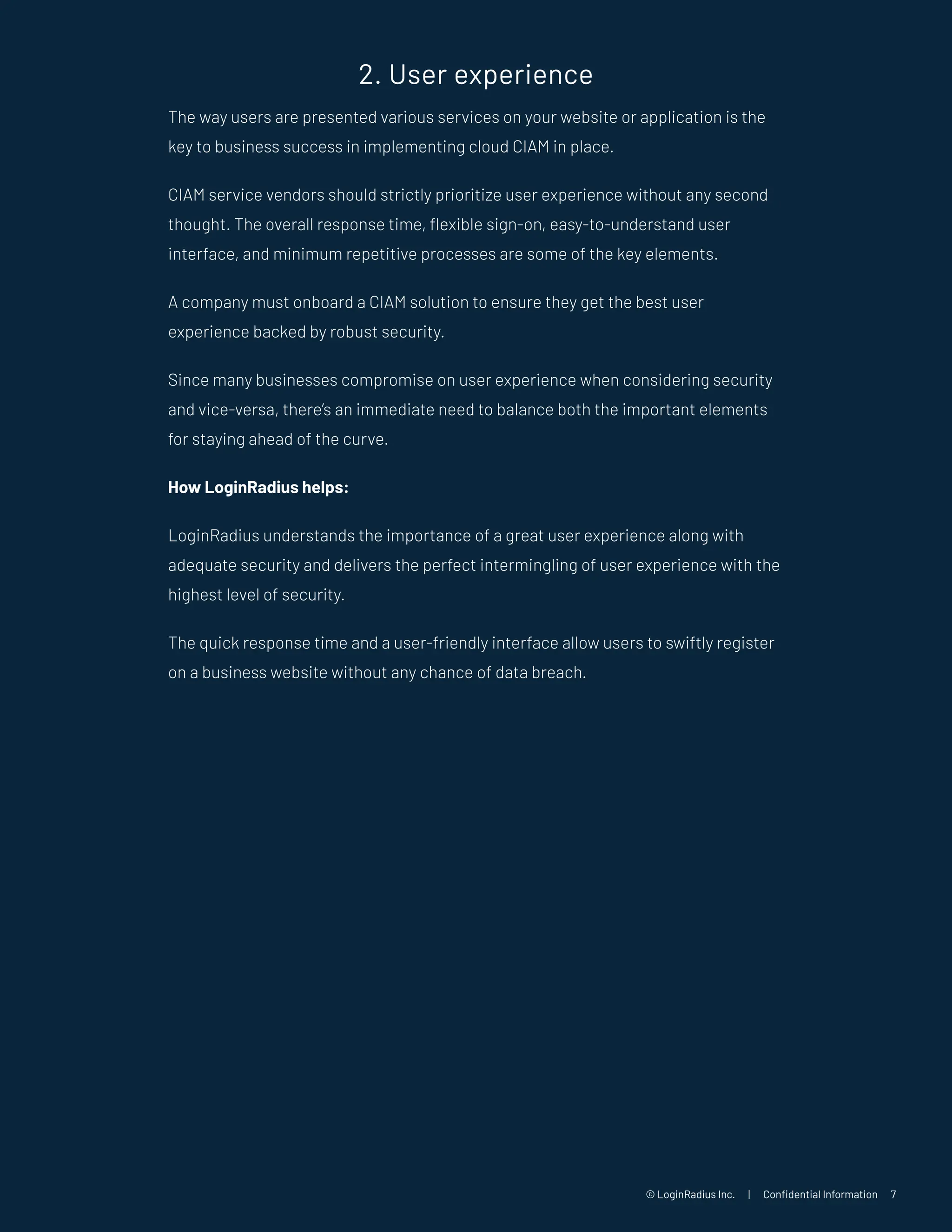 Essential Identity Checklist for CIAM in the Cloud By LoginRadius | PDF