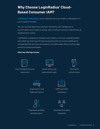 Essential Identity Checklist for CIAM in the Cloud By LoginRadius | PDF