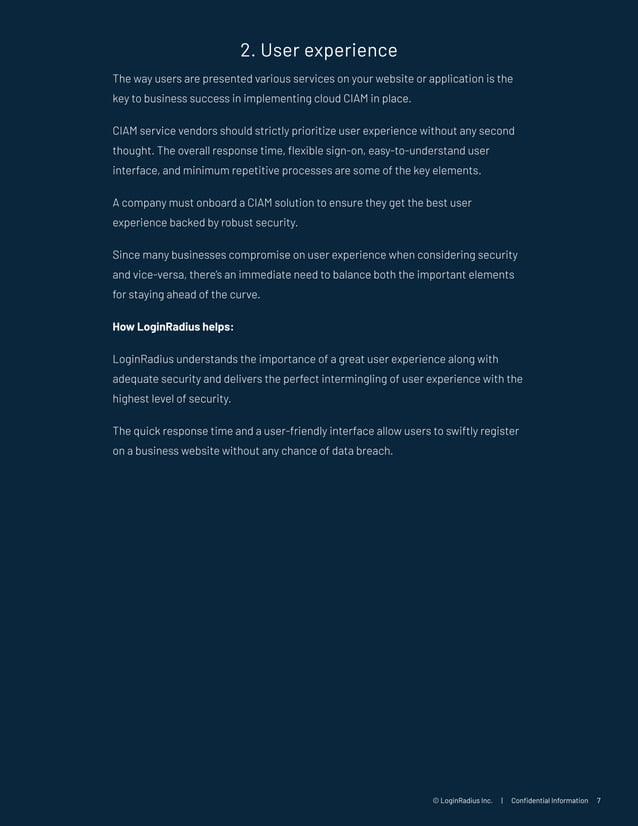Building a Robust Cloud CIAM Framework: A Detailed Checklist | PDF