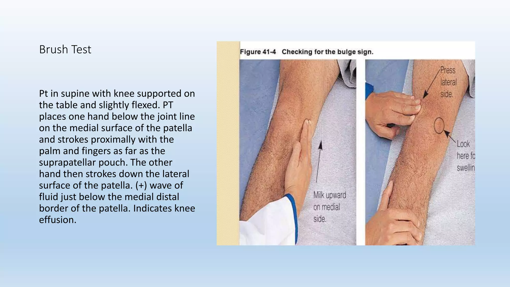 Orthopedic test for the Knee | PPTX