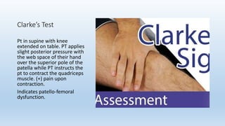 Orthopedic test for the Knee | PPTX