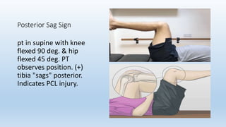 Orthopedic test for the Knee | PPTX
