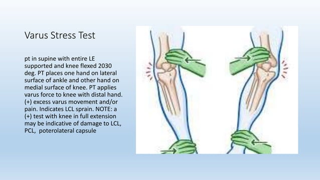 Orthopedic test for the Knee | PPTX