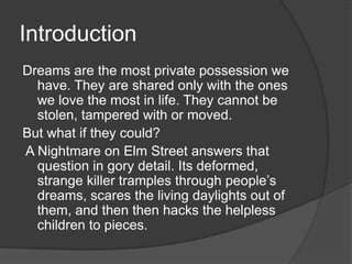 A nightmare on elm street | PPT