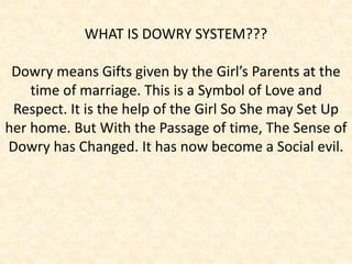 ANIKA BABED SEM 8 VAC OER ASSIGNMENT TOPIC DOWRY SYSTEM.pptx