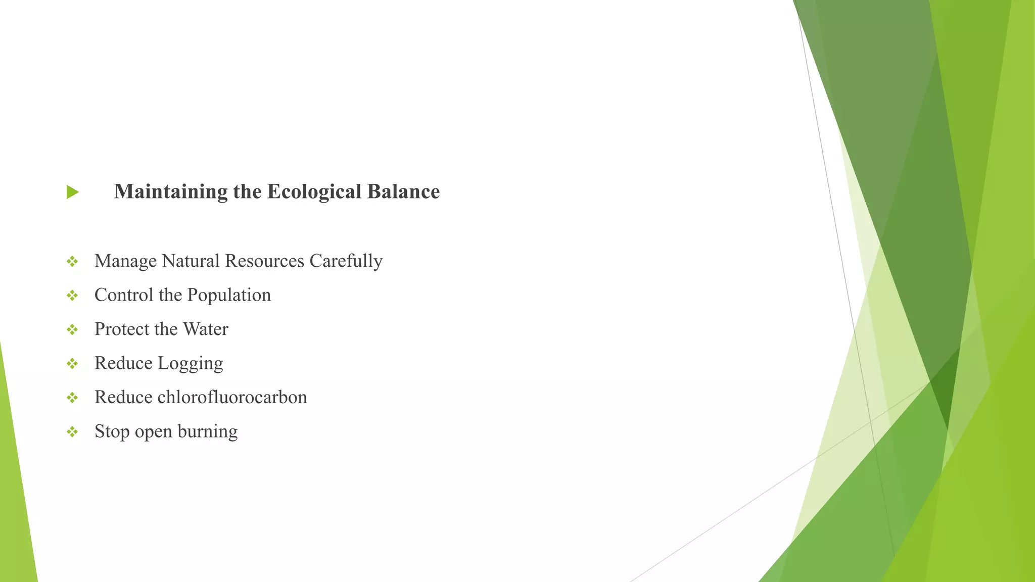 Ecological Balance | PPTX